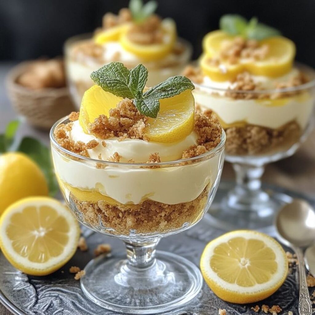 Verrine Citron-Crumble : Dessert Léger et Savoureux - Cuisine facile et ...