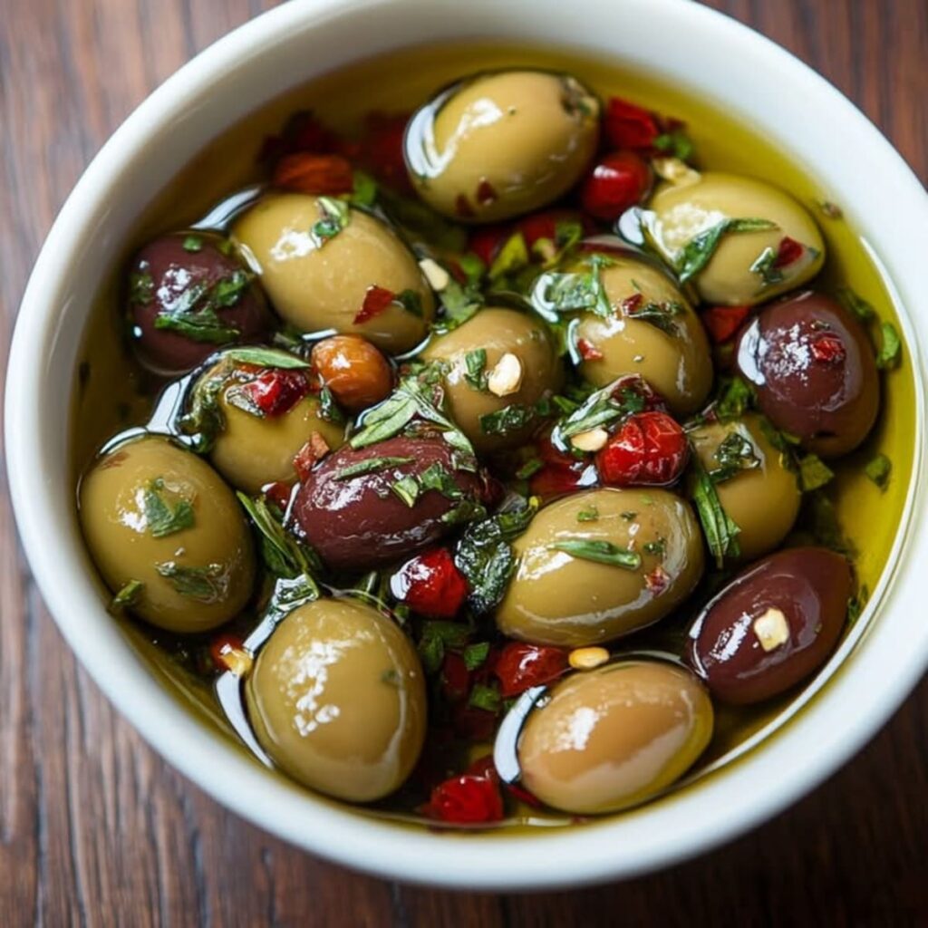 Recette irrésistible : Olives Marinées Méditerranéennes pour un ...