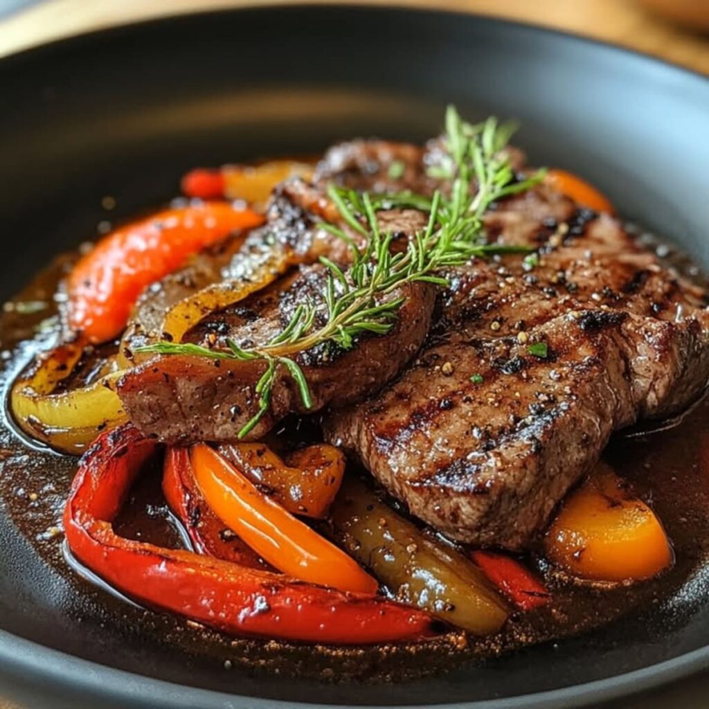 Recette Irresistible : Steak Mijoté aux Poivrons - Un Plat Tendre ...