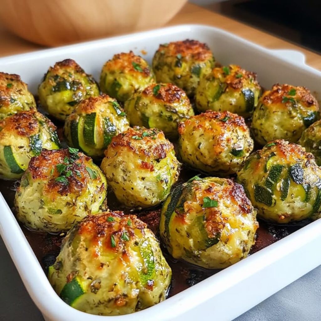 Découvrez la Recette Irrésistible des Boulettes de Courgettes au Four ...