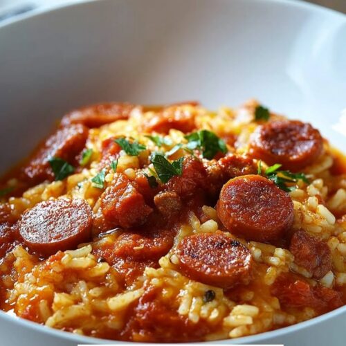 Riz Chorizo Épicé : Recette Savoureuse et Facile à Préparer - Cuisine ...