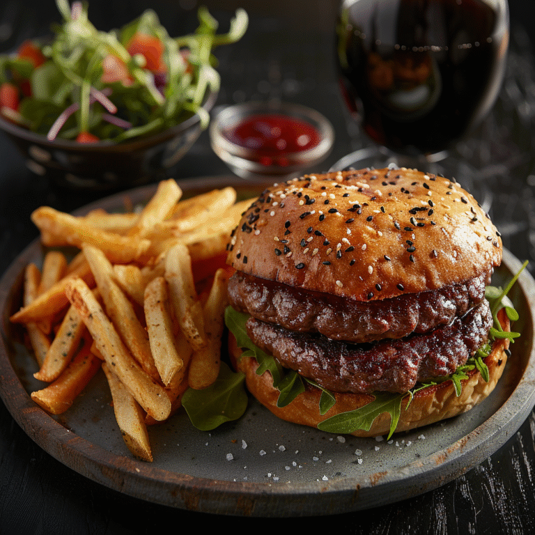 Burger maison classique au bœuf : Recette facile et savoureuse ...