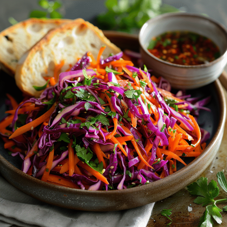 Salade de chou rouge et carottes râpées : Recette facile et savoureuse ...