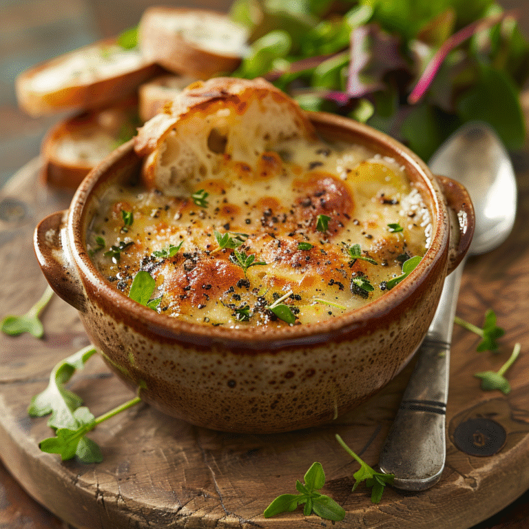 Soupe à l’oignon gratinée : Recette facile et savoureuse - Cuisine ...