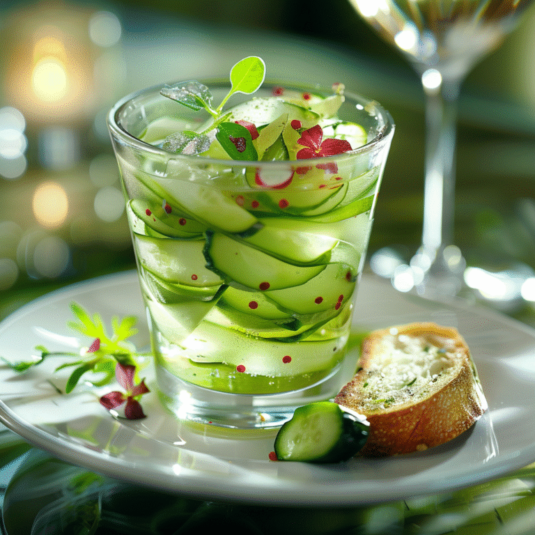 Recette Verrine Concombre Facile et Rapide 🥒 - Cuisine facile et abordable