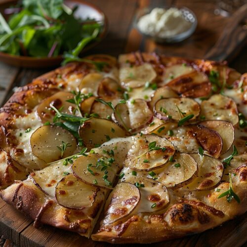 Pizza blanche aux pommes de terre : une recette facile - Cuisine facile ...