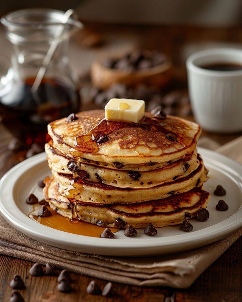 Recette Délicieuse de Pancakes aux Pépites de Chocolat - Cuisine facile ...