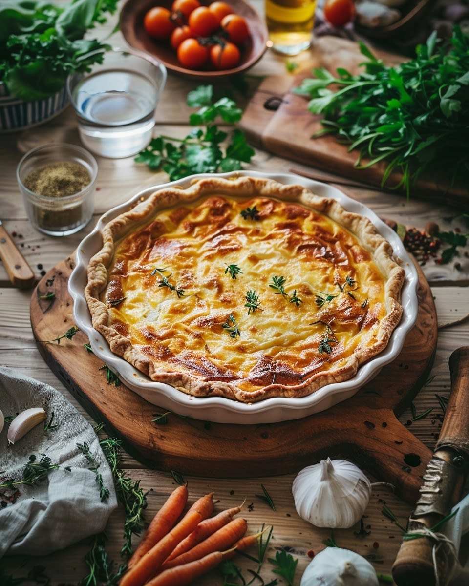 Recette de Quiche Lorraine Traditionnelle : Épaisse, Moelleuse et ...